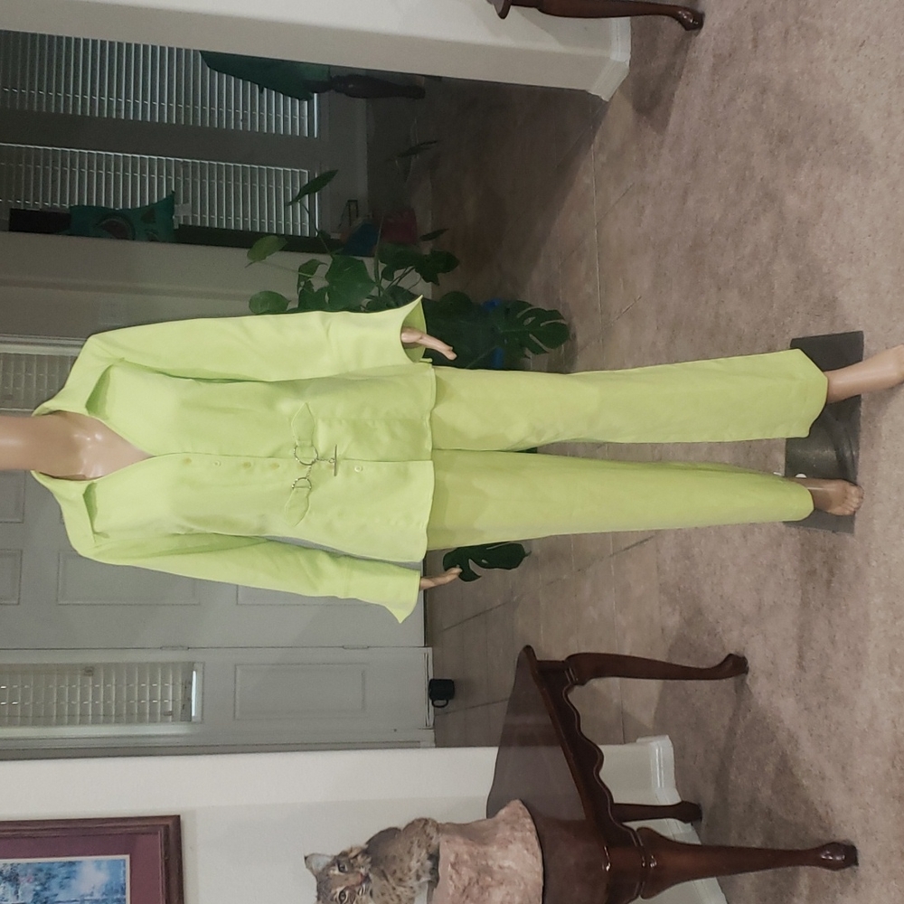 Vintage Connie Howard 6 Neon Green High Waisted Pants… - Gem